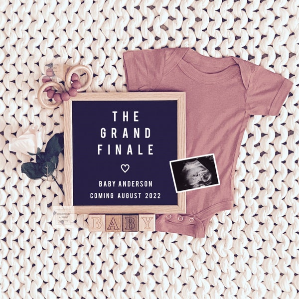 Pregnancy Announcement Grand Finale Digital - Etsy Australia