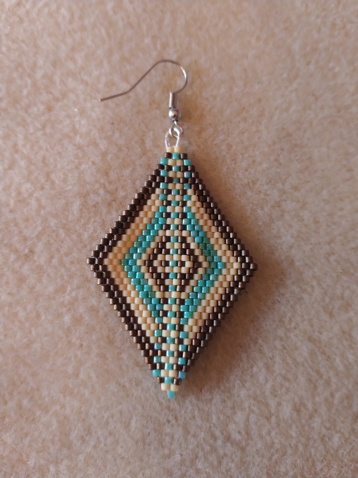 Brick Stitch Diamond Pattern With Western Feel, - Etsy