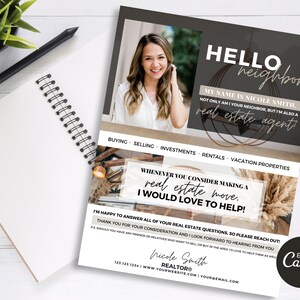 Hello Neighbor Agent Introduction Letter | Real Estate Introduction ...