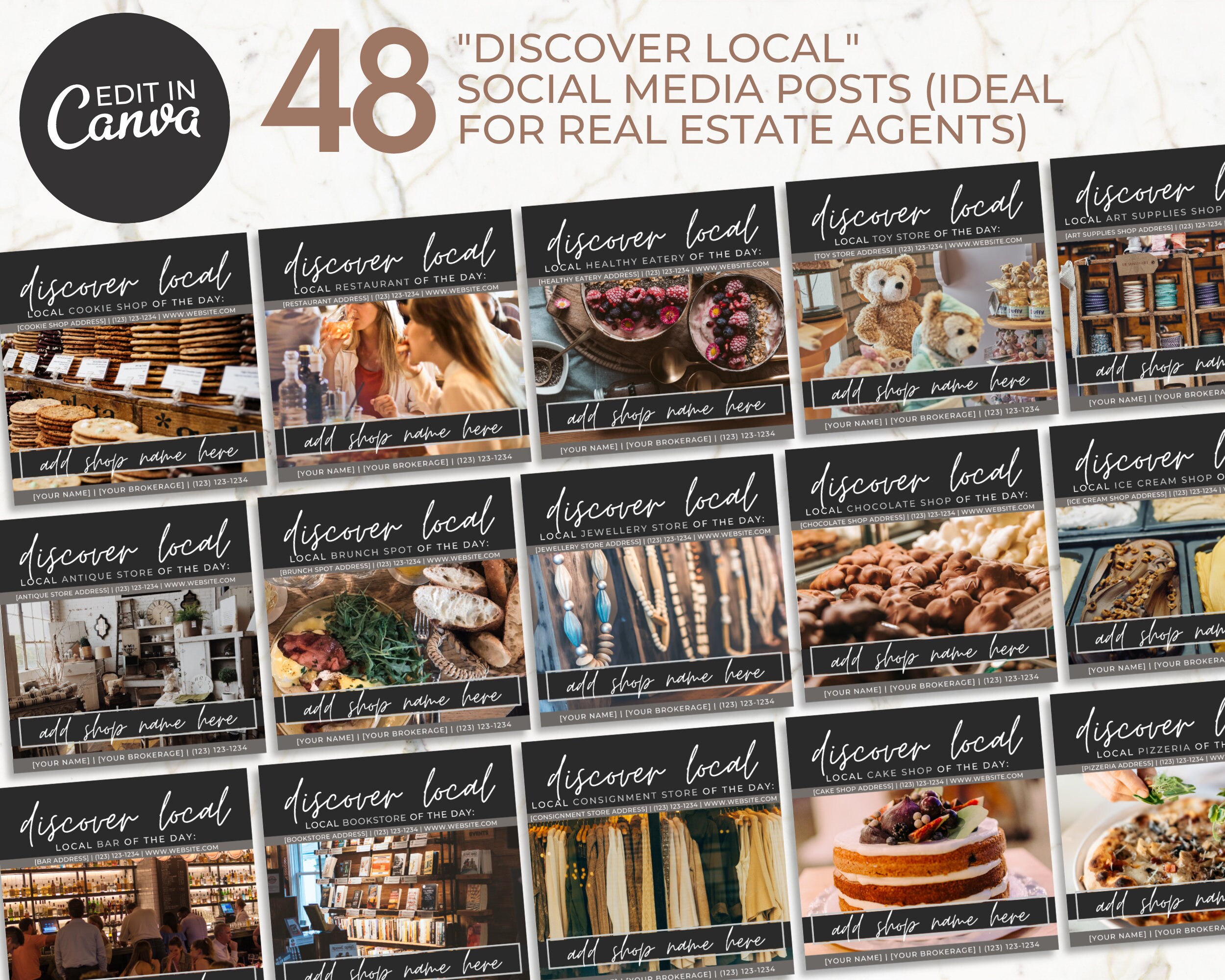 Discover Local Social Media Posts Real Estate Marketing - Etsy