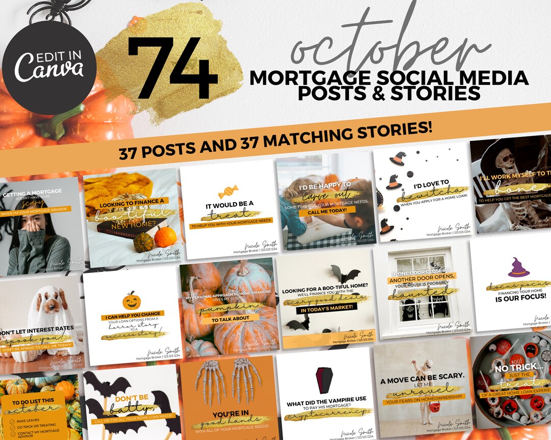 October MORTGAGE Posts & Matching Stories | Fall Mortgage Social Media ...
