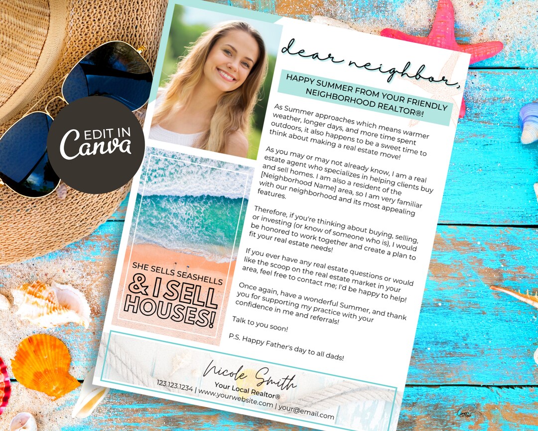 June Real Estate Prospecting Letter | Summer Real Estate Prospecting ...