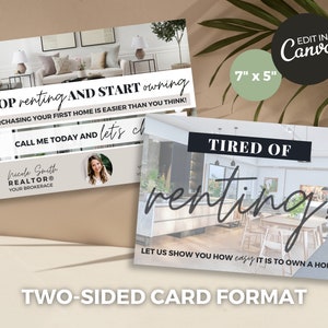 Tired of Renting Postcard & Card | Real Estate Farming | Real Estate ...