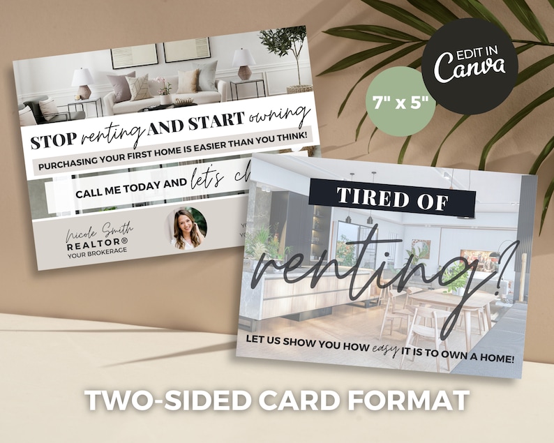 Tired of Renting Postcard & Card Real Estate Farming Real - Etsy