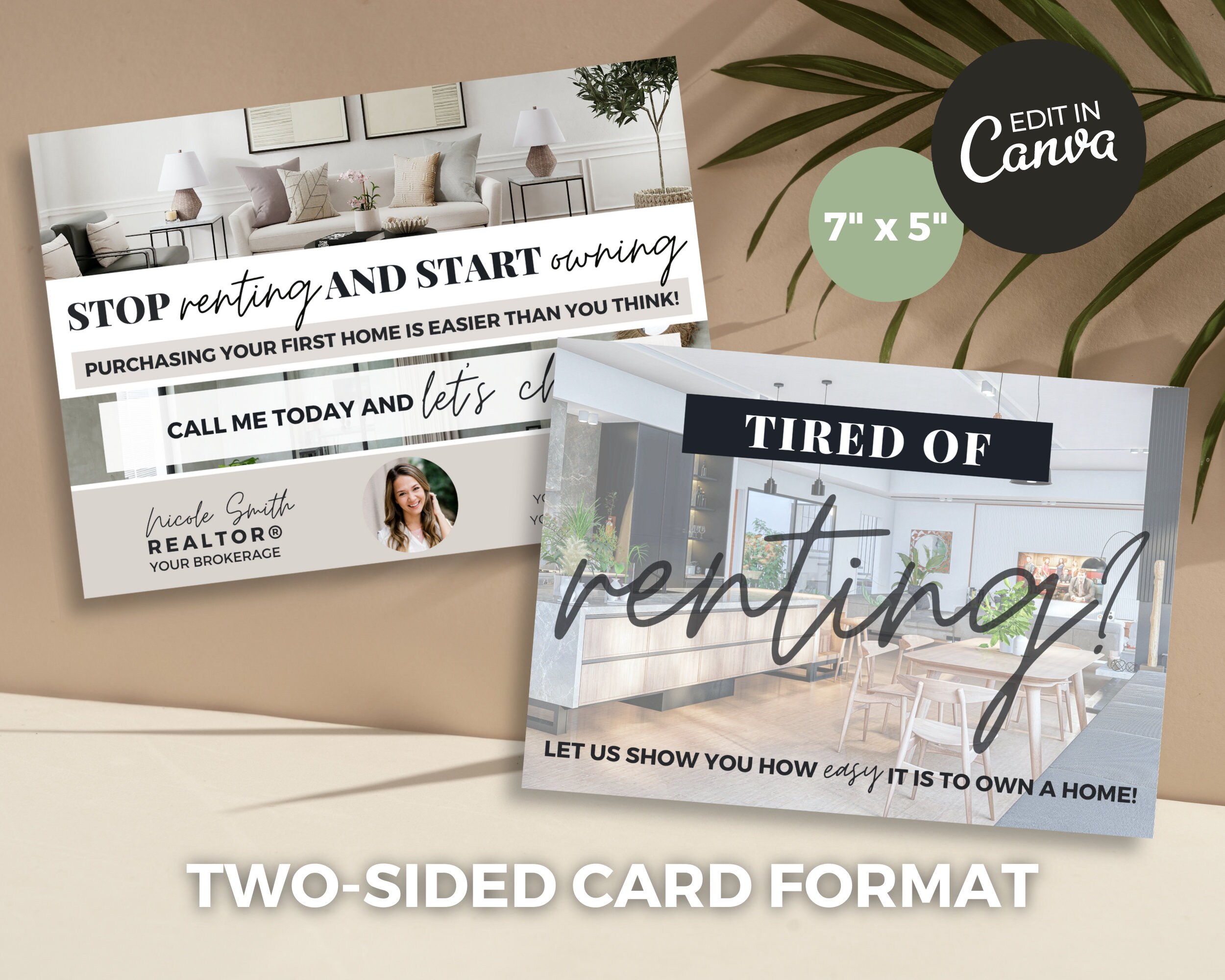 Tired of Renting Postcard & Card | Real Estate Farming | Real Estate ...