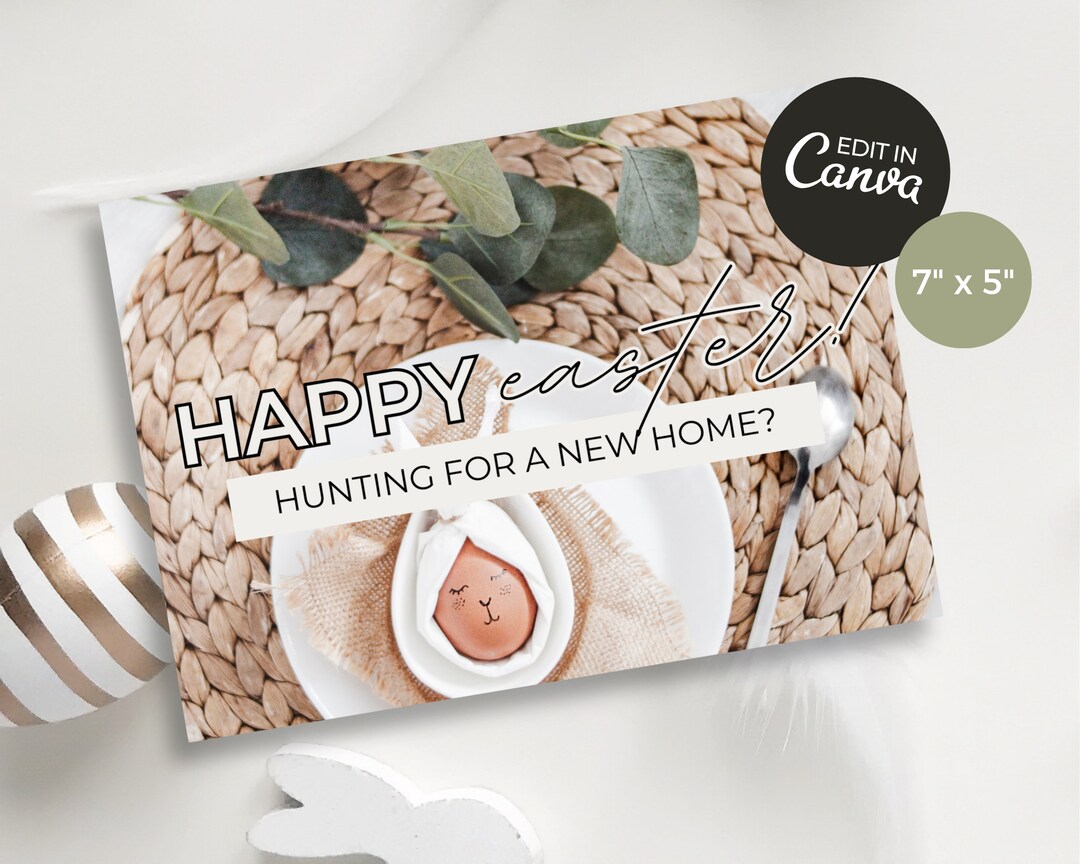 Real Estate Easter Postcard | Real Estate Easter Card | Real Estate ...