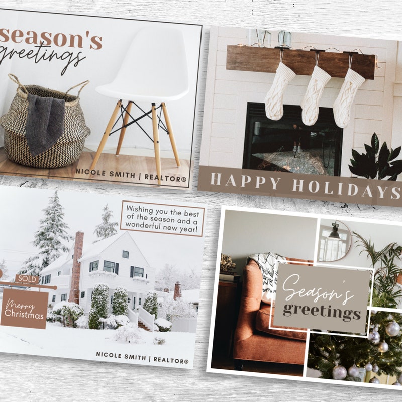Realtor Christmas Cards - Etsy