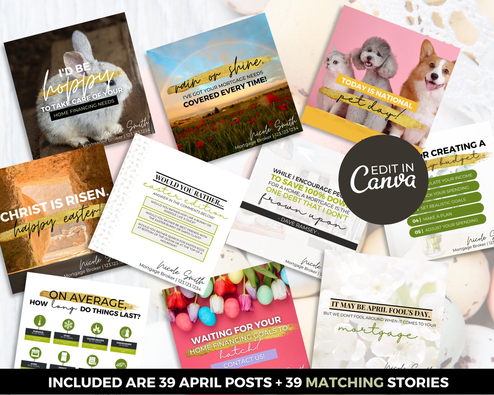 April MORTGAGE Posts & Matching Stories | Spring Mortgage Social Media ...