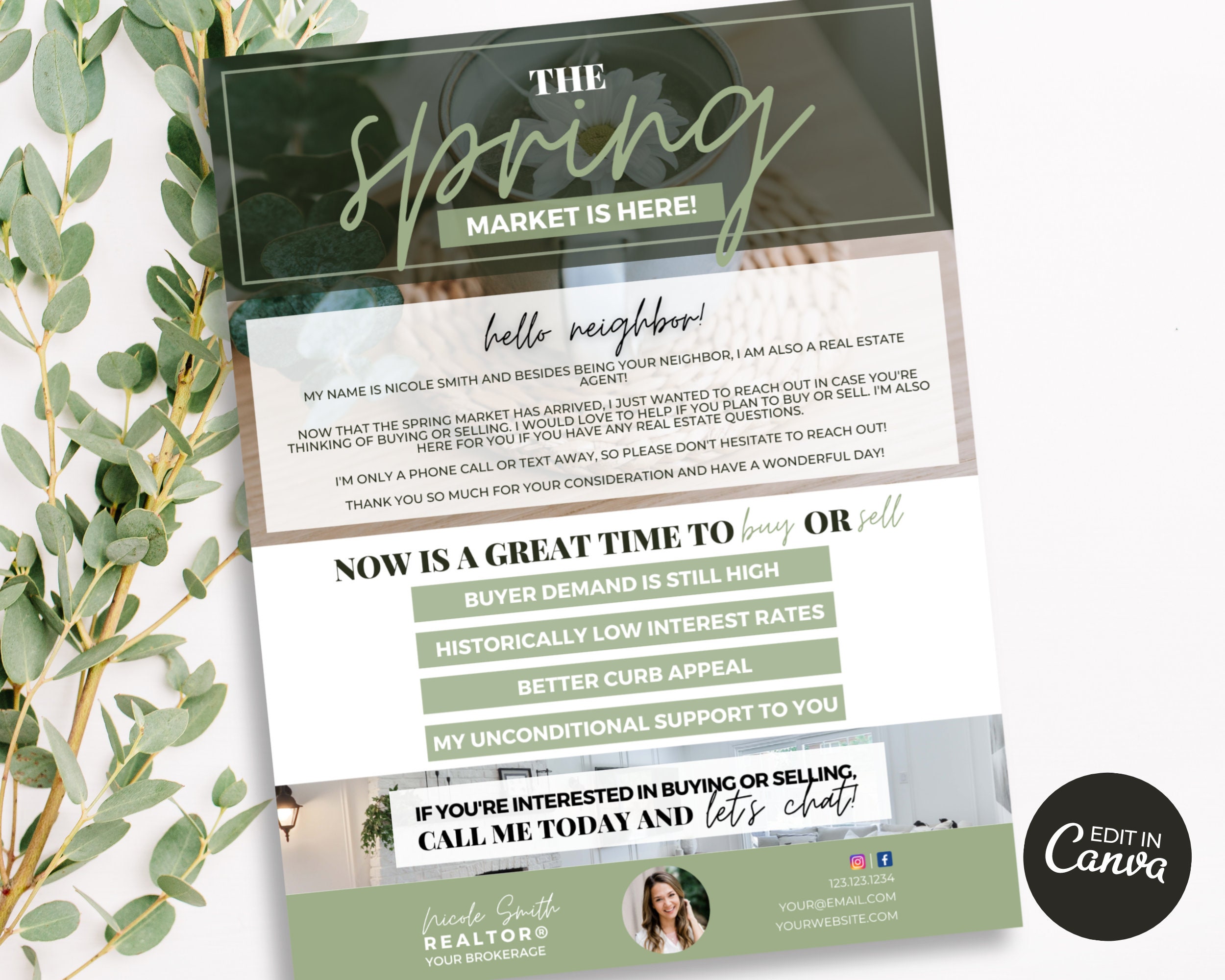 Spring Market is Here Letter | Real Estate Spring Farming Letter, Real ...