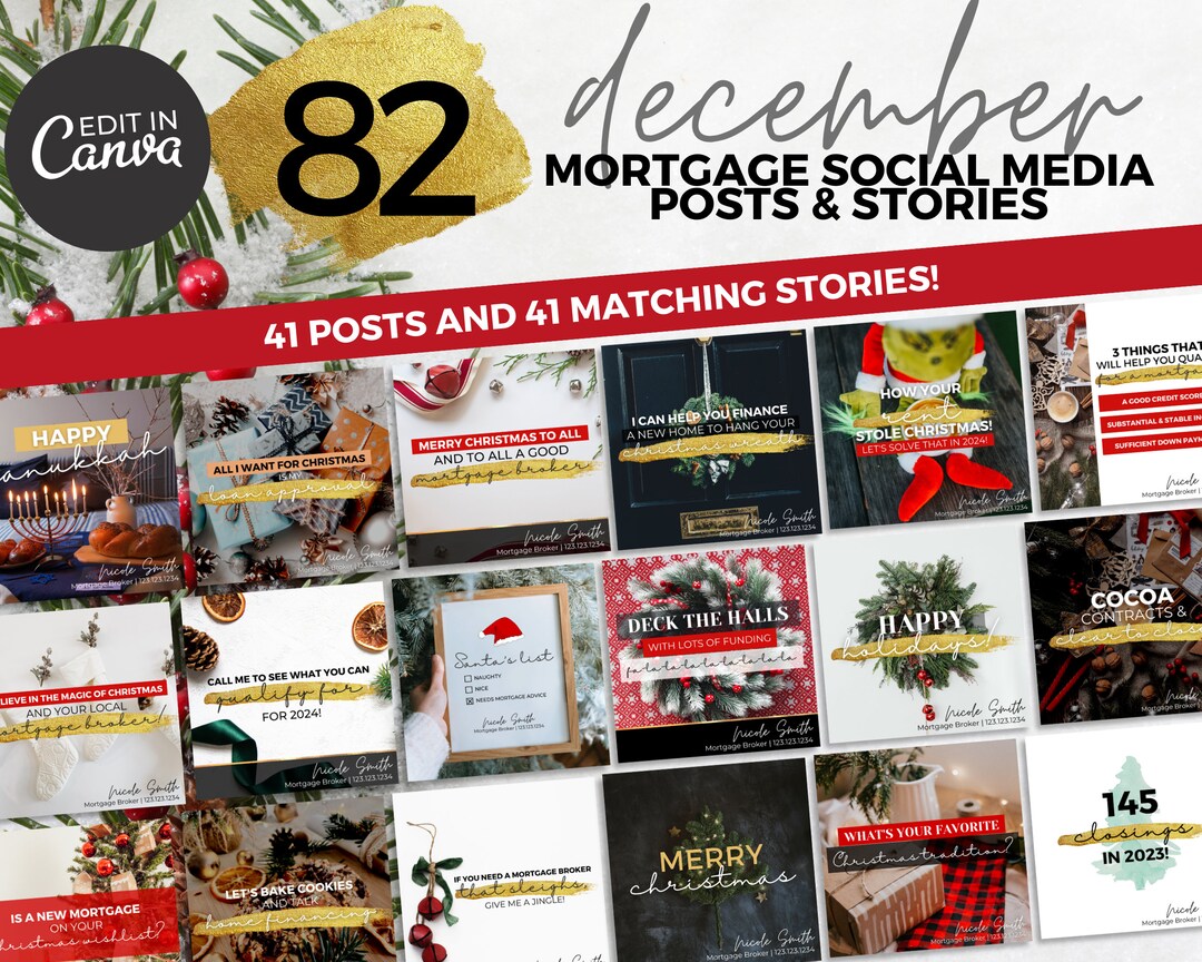 December MORTGAGE Posts & Matching Stories | Winter Mortgage Social ...