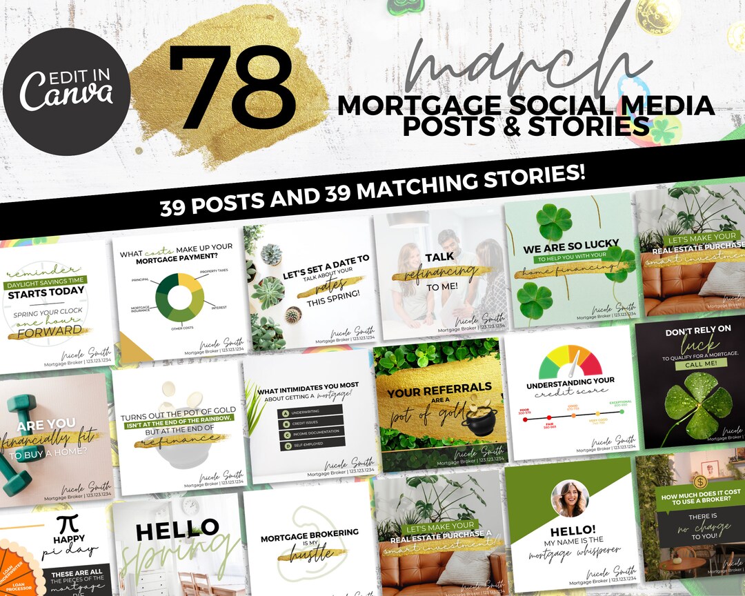 March MORTGAGE Posts & Matching Stories | Spring Mortgage Social Media ...