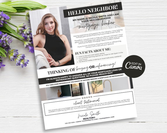 Mortgage Hello Neighbor Flyer Hello Neighbor Introduction - Etsy