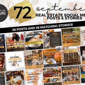 September Real Estate Social Media Posts & Matching Stories | Fall Real ...