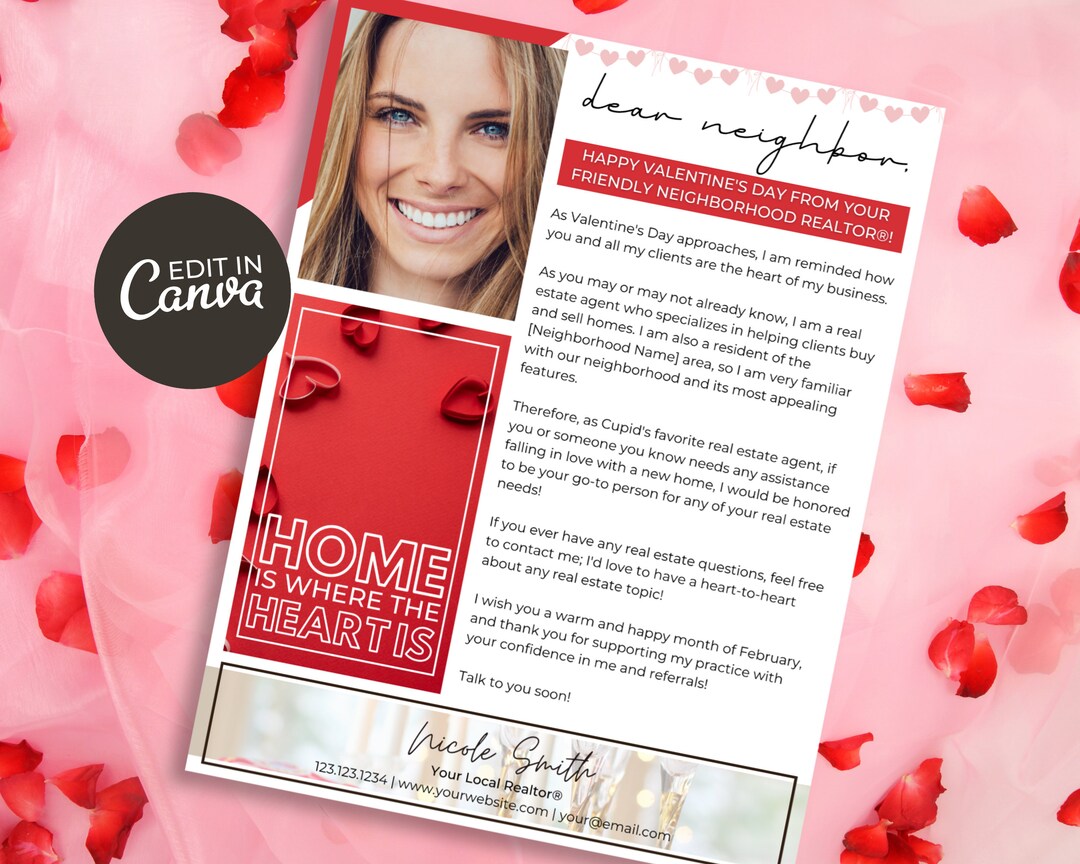 February Real Estate Prospecting Letter | Valentine's Real Estate ...