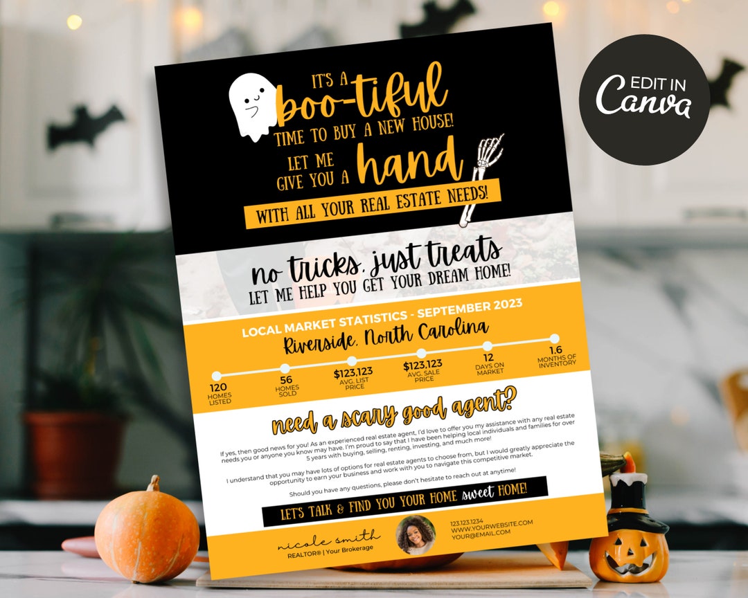 It's A Boo-tiful Time to Buy A House Real Estate Flyer, Halloween Real ...