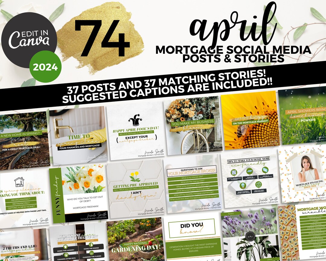 April MORTGAGE Posts & Matching Stories | Spring Mortgage Social Media ...