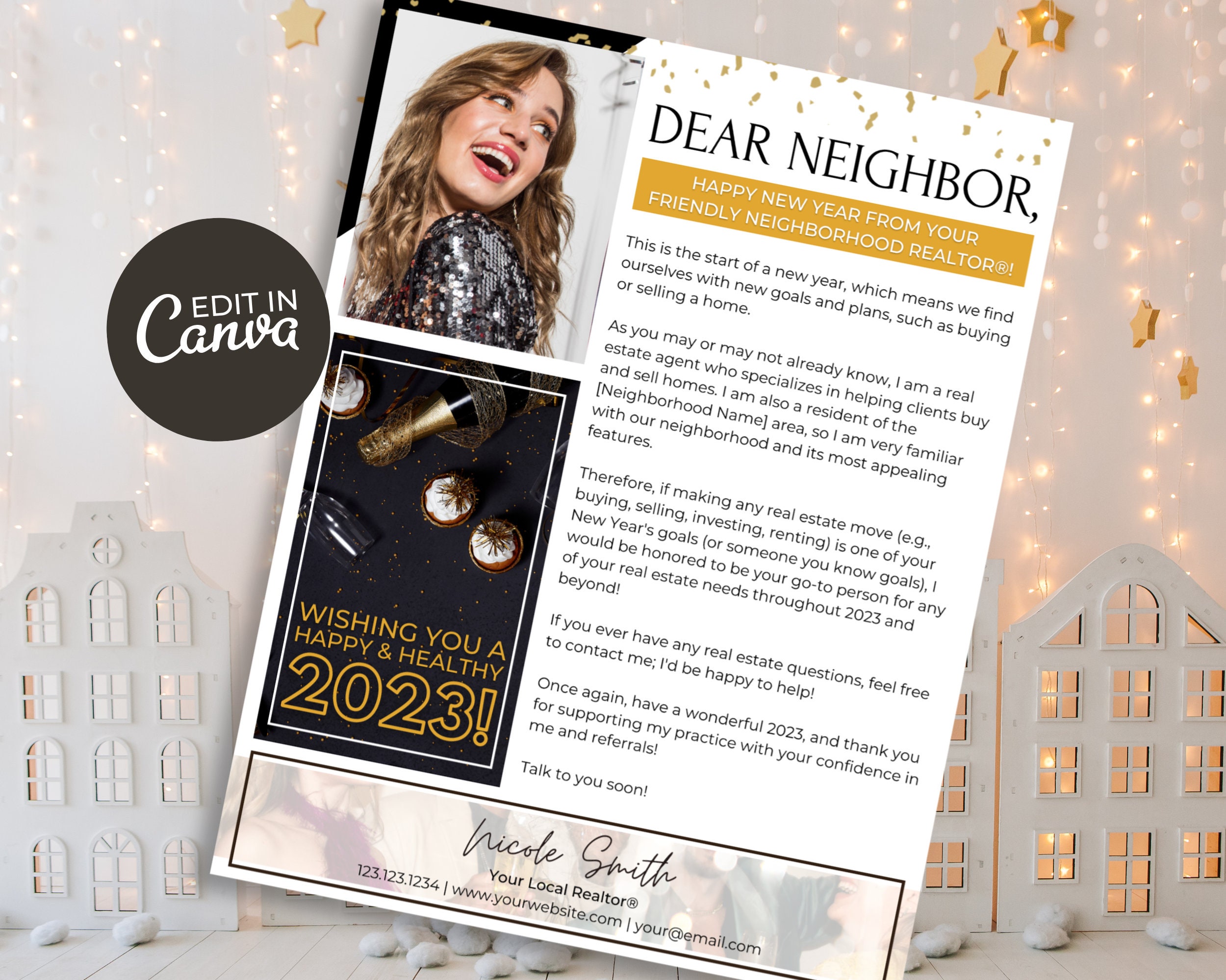 January Real Estate Prospecting Letter | New Year Real Estate ...