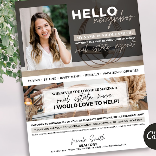 Hello Neighbor Agent Introduction Letter - Etsy