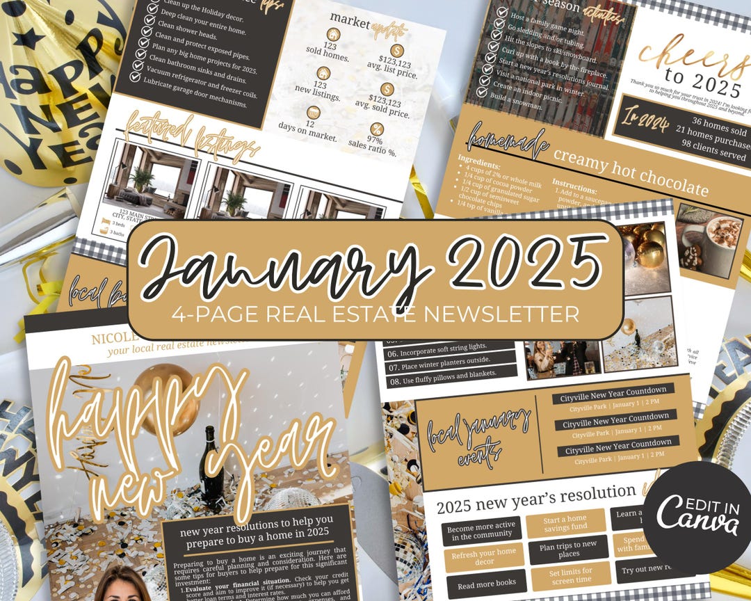 January 2025 Real Estate Newsletter | New Year Real Estate Newsletter ...