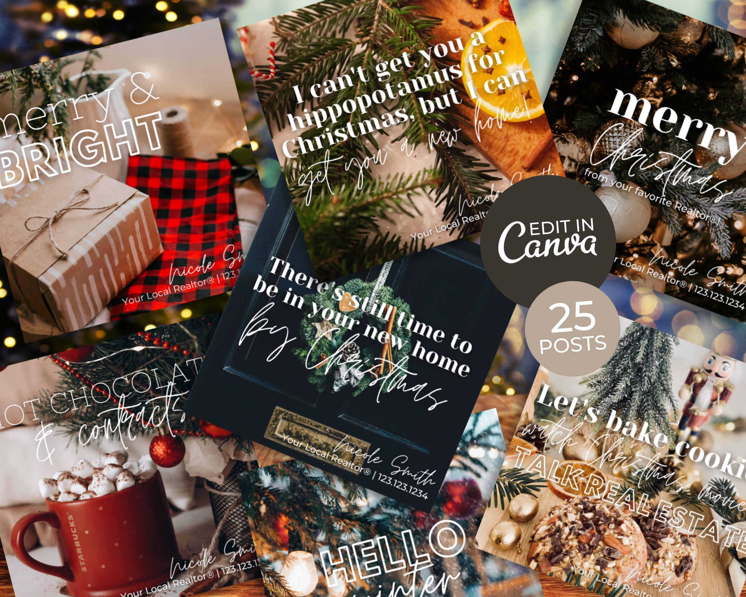 Holidays and Winter Real Estate Social Media Posts | Realtor Instagram ...