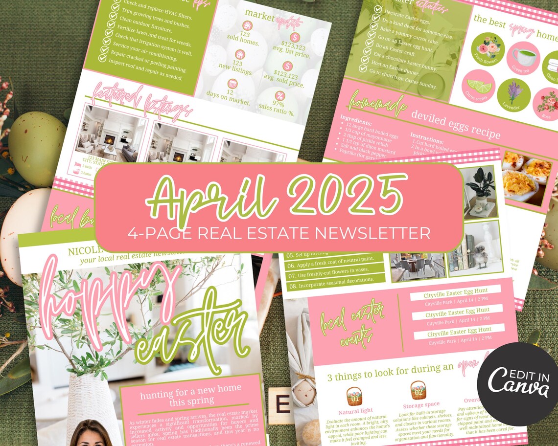 April 2025 Real Estate Newsletter | Easter Real Estate Newsletter ...