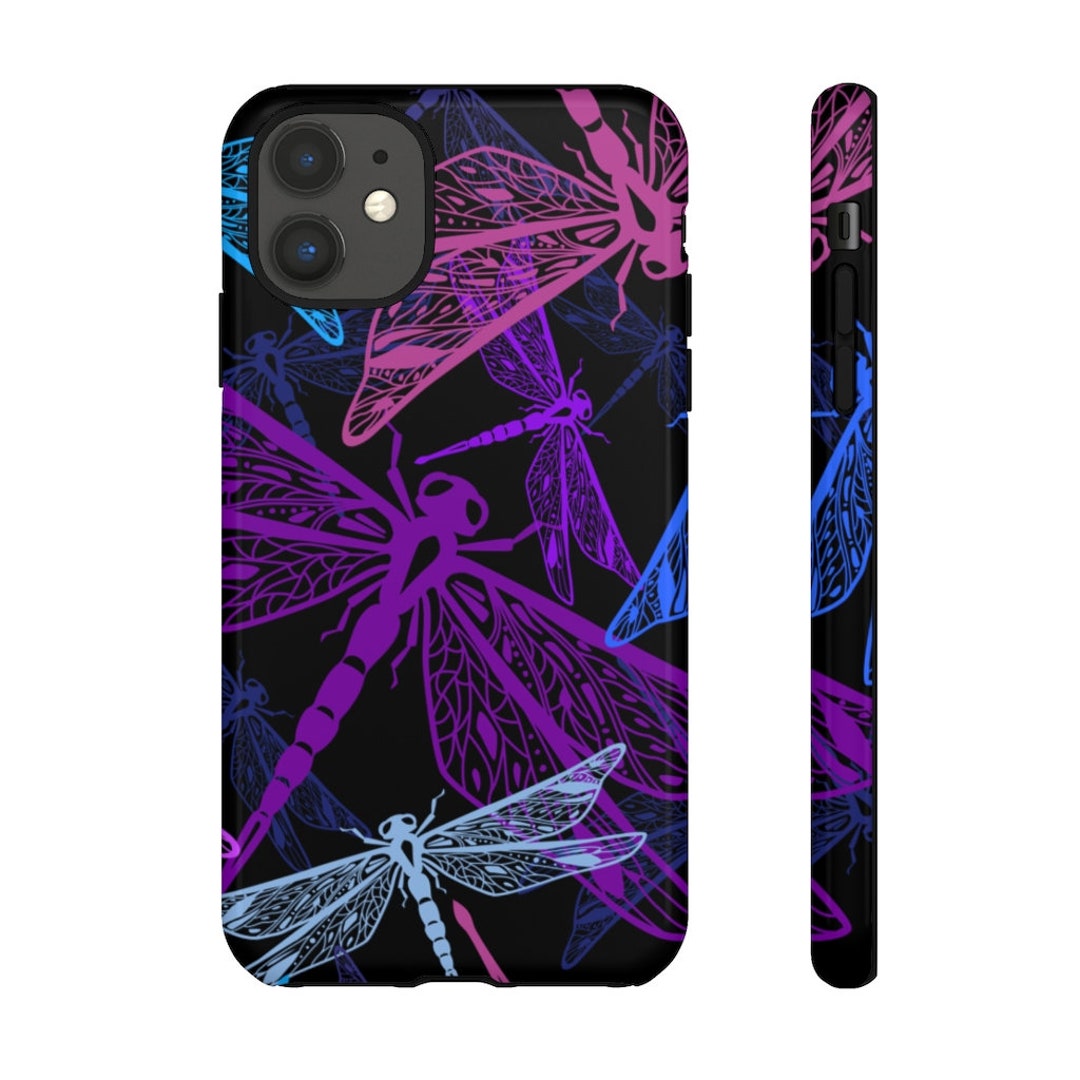 Dragonfly Cell Phone Cases, I Phone 11, Tough Cases, Purple, Blue ...