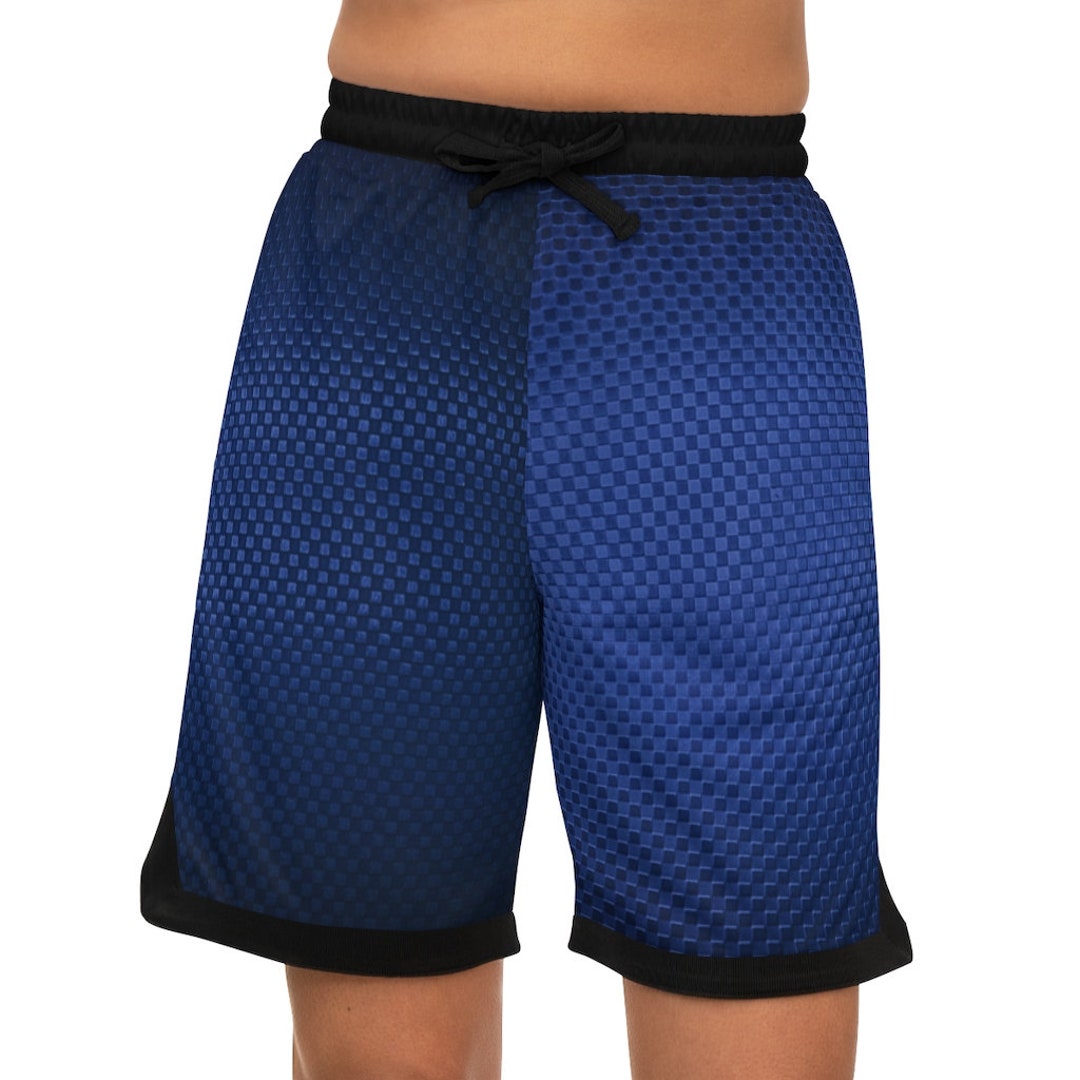 Men's Shorts, Men's Blue Basketball Shorts, Blue Mesh Shorts ...