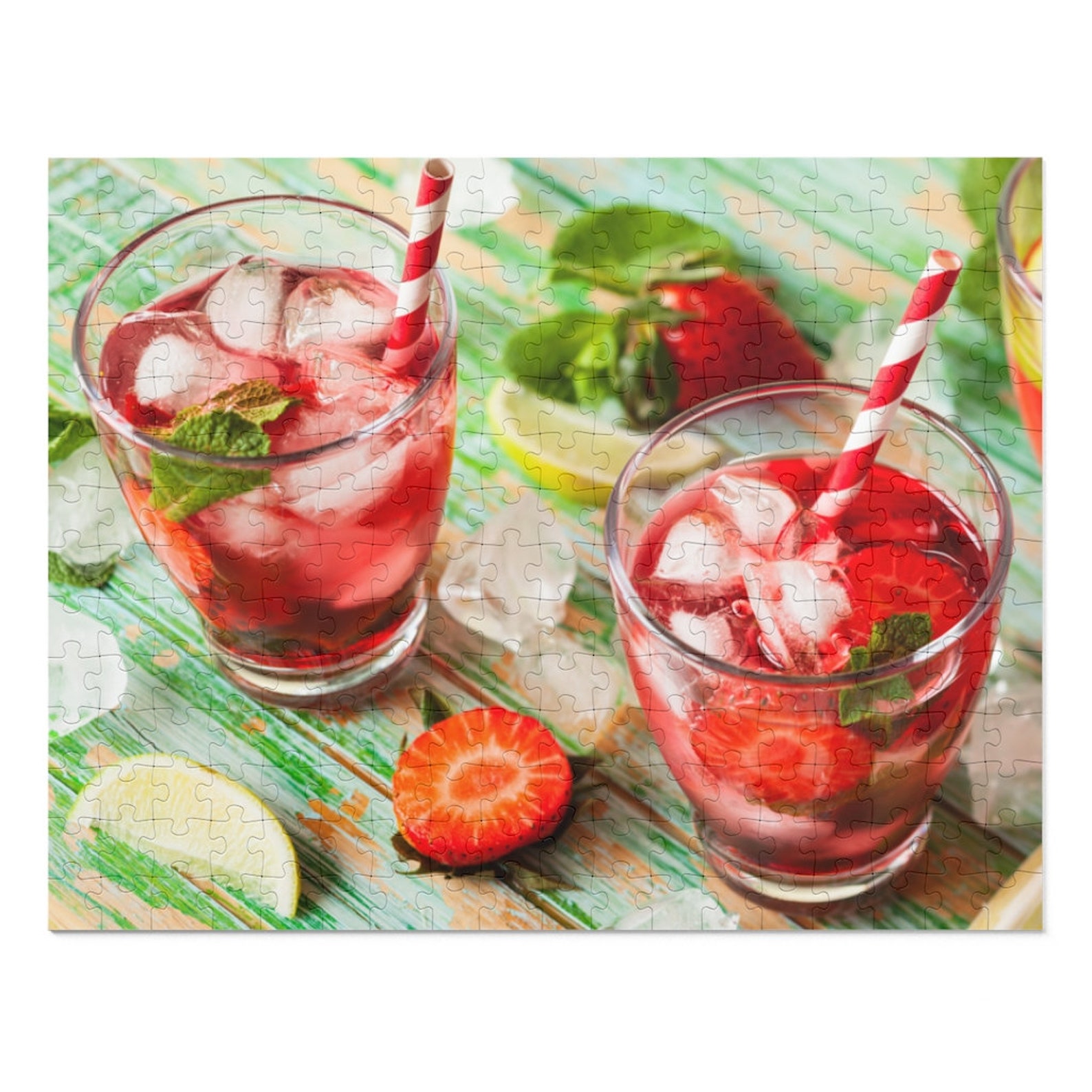 Cocktails, 252 Piece, Puzzle, Summer Drinking, Strawberrie, Fruit, Fun ...