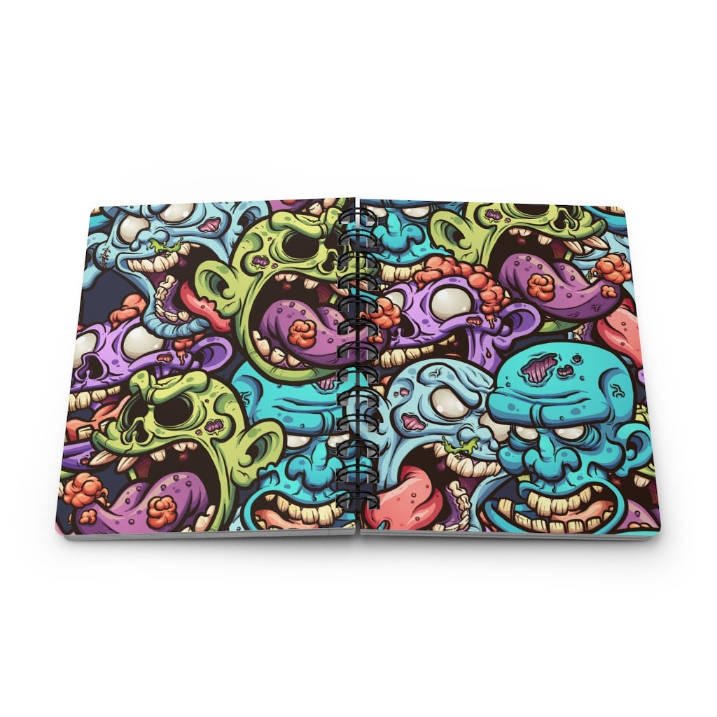 Spiral Bound Journal Zombies Notebook Note Pad Gift - Etsy