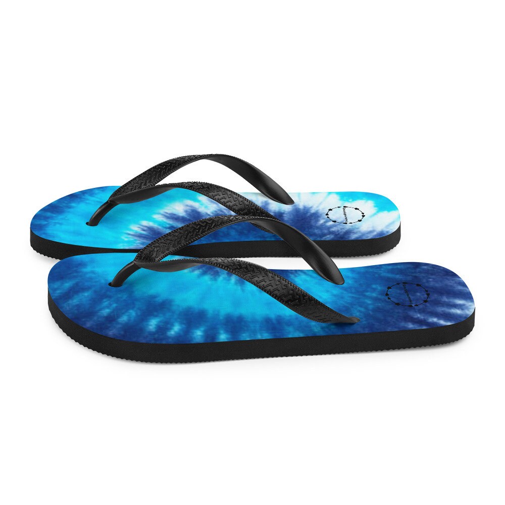 Tie dye azul Chanclas regalo del día de las madres verano - Etsy España