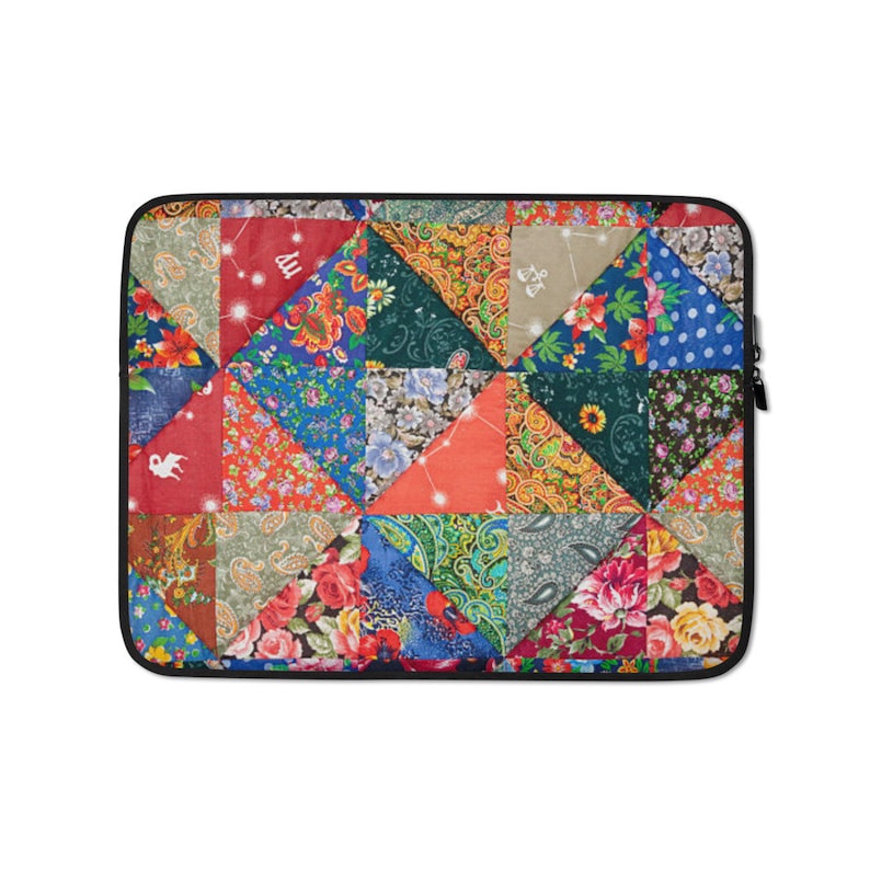 Quilted Laptop Sleeve, Computer Cover, Protective Case, Travel Gear ...