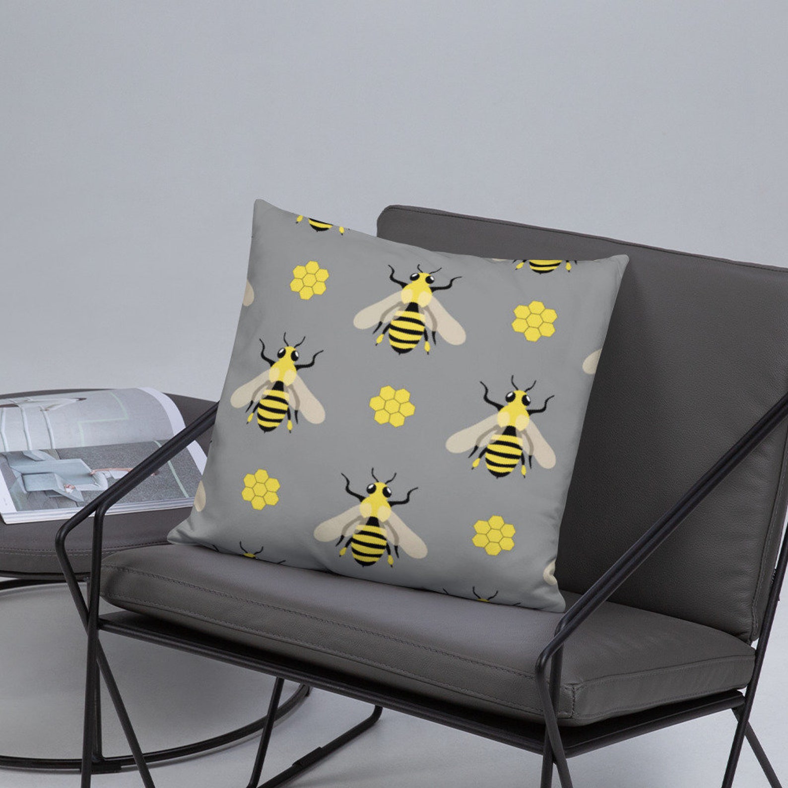 Bumble Bee, Throw Pillow, Accent Pillow, Indoor Outdoor Pillow, Honey ...