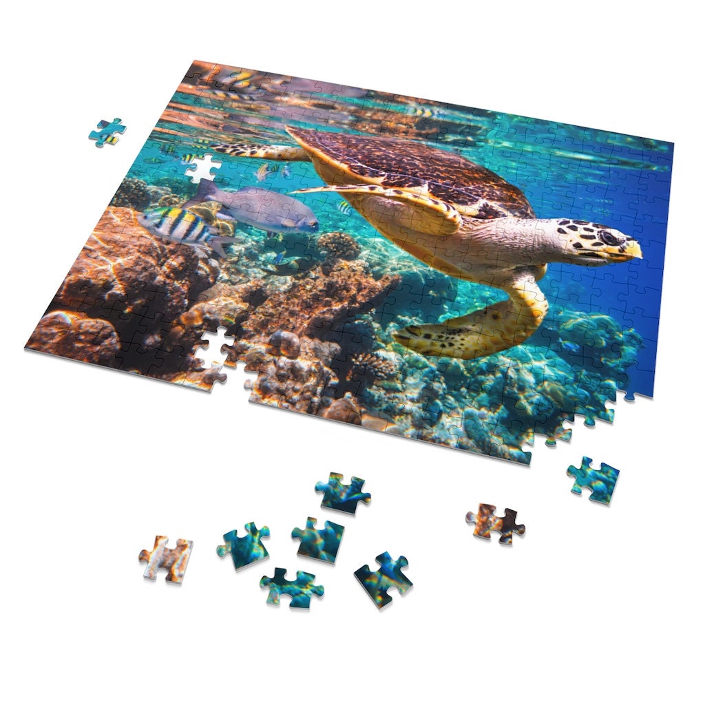 Sotto il mare, Puzzle, Puzzle da 252 pezzi, Tartaruga marina, pesce ...