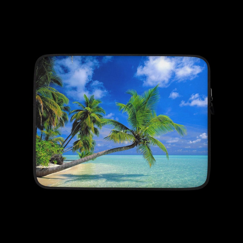 Beach Laptop Sleeve, Tropical Laptop Cover, Palm Tree Laptop Case ...