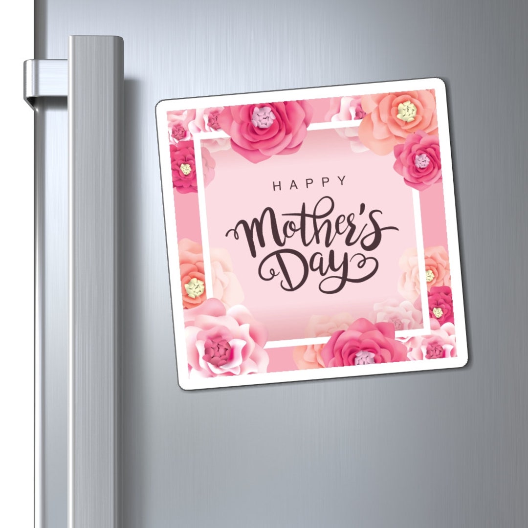 Magnete, Happy Mother es day, Blumen, Pink, Küchendeko ...