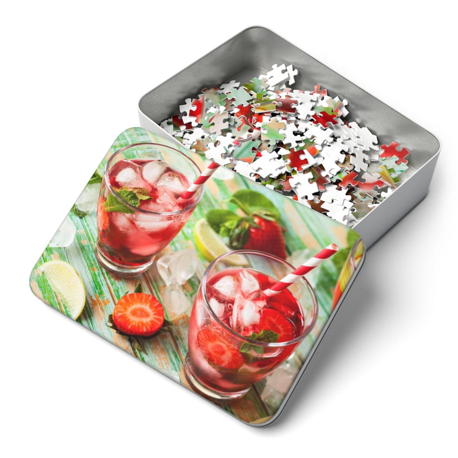 Cocktails, 252 Piece, Puzzle, Summer Drinking, Strawberrie, Fruit, Fun ...