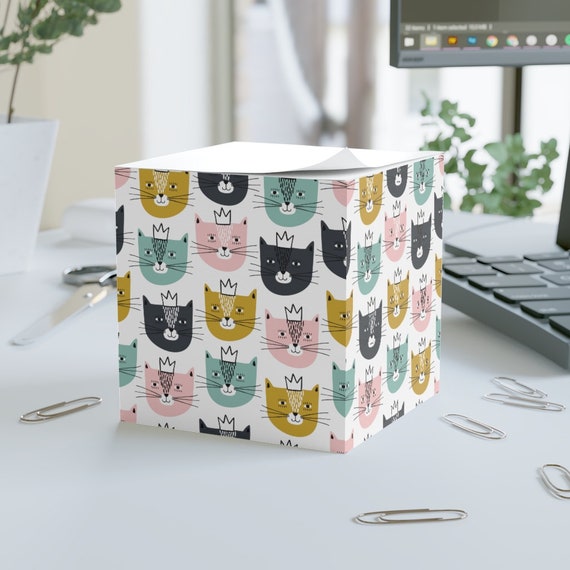 Note Cube Notepad Cats Princess Cats Sticky Notes Gift - Etsy