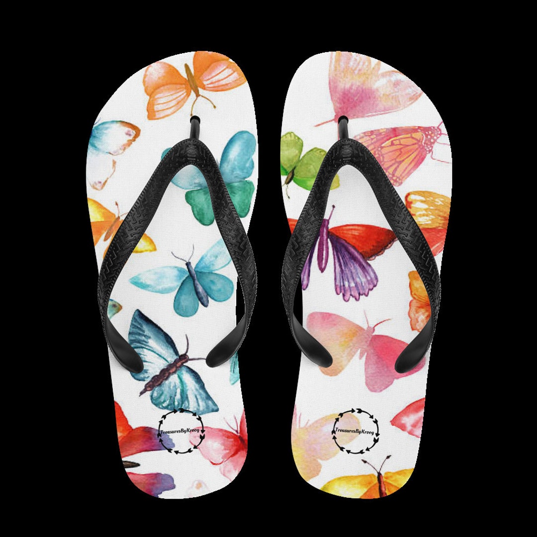 Femme, Tongs, Chaussures d’été, Vêtements de plage, Monarque, Papillon ...