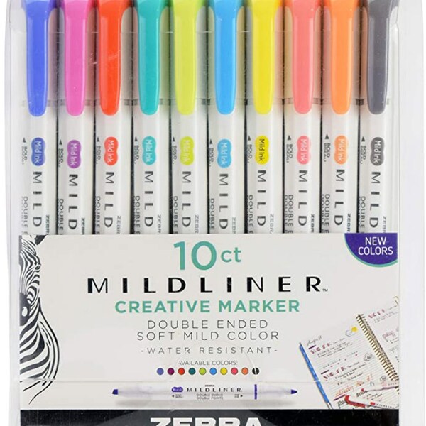 Zebra Mildliners Pack - Etsy