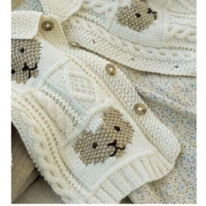 Baby Teddy Bear Cable Cardigan Knitting Pattern Pdf Digital Download - Etsy