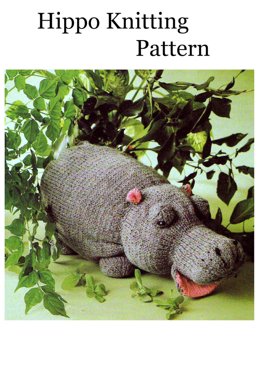 Hippo Toy Double Knit Knitting Pattern Pdf - Etsy Australia