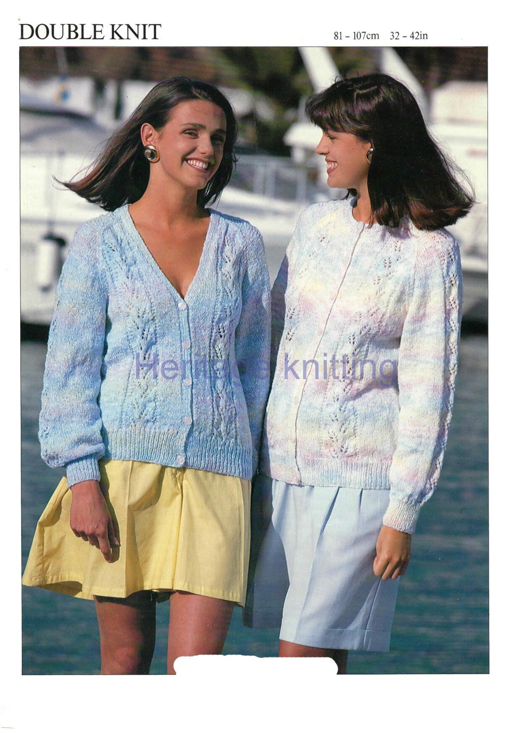 Women's Ladies Cardigans Double Knit Knitting Pattern Pdf Instant ...