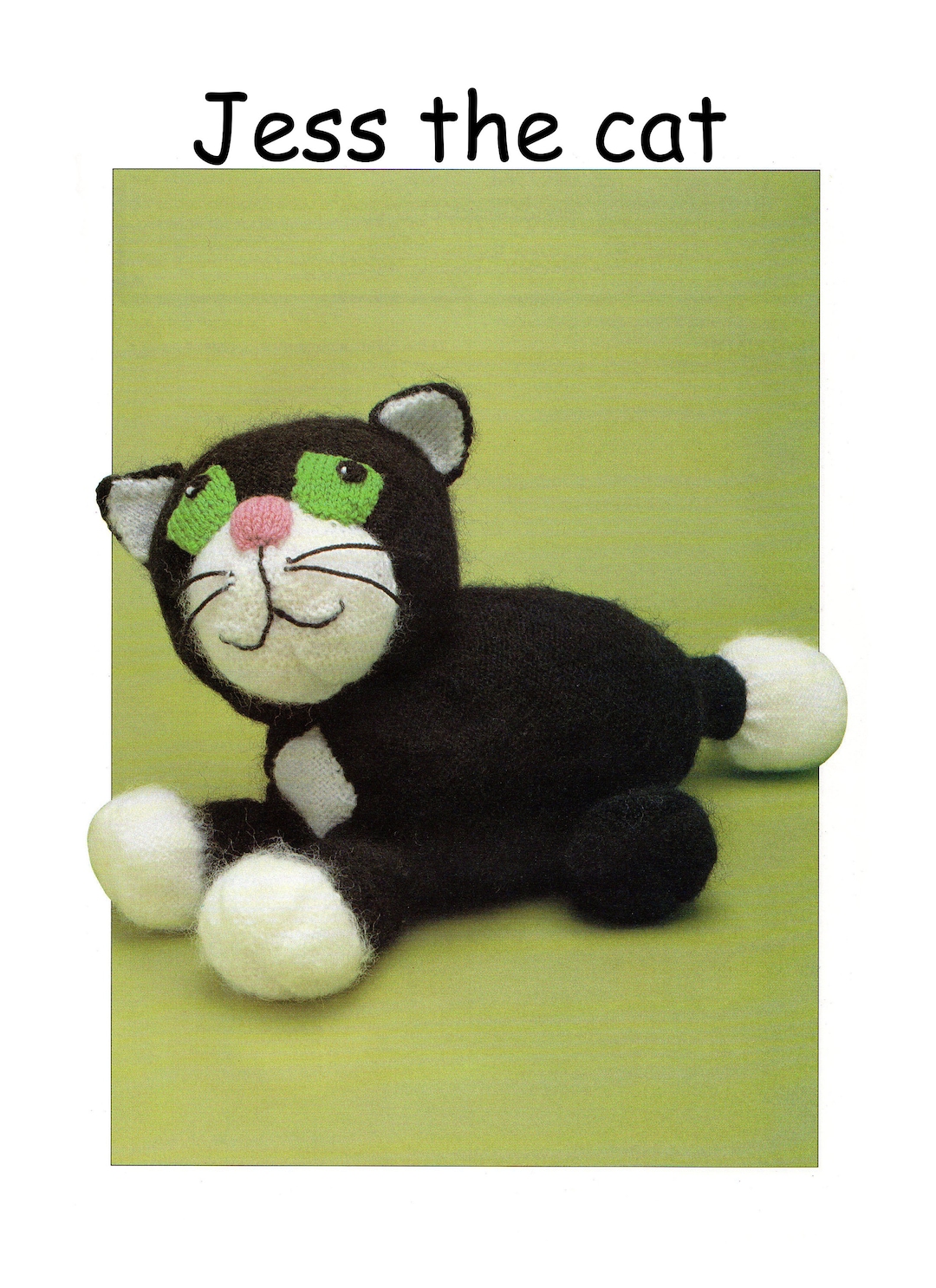 Postman Pat Jess the Cat Toy Double Knit Knitting Pattern - Etsy