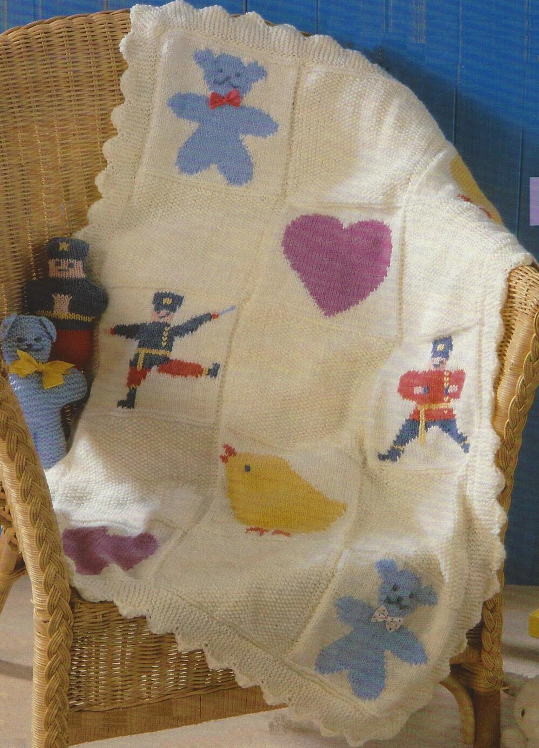 Baby Blanket Double Knit Knitting Pattern Pdf 175 - Etsy