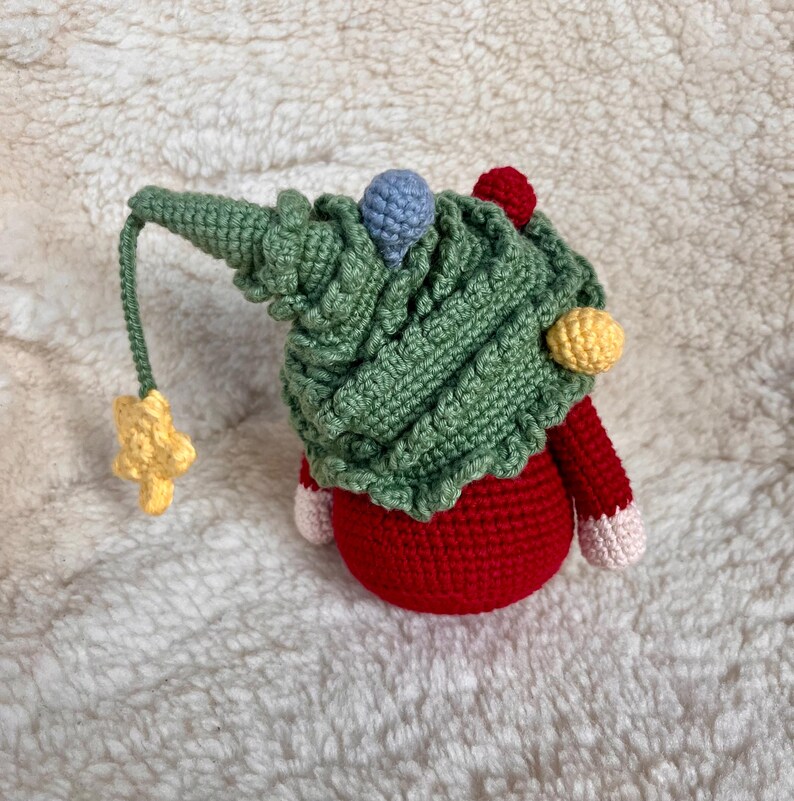 Holiday Tree Gnome , Handmade Crochet Gnome. - Etsy