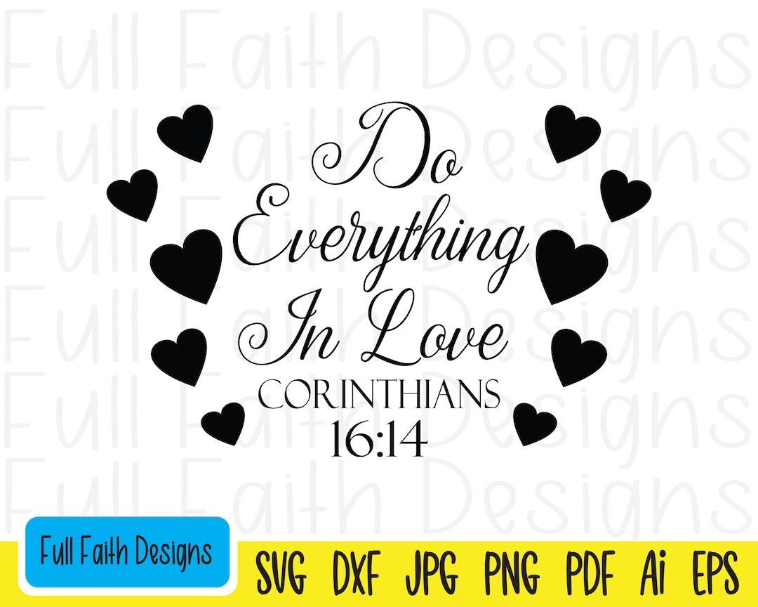 Corinthians 16:14 Svg Corinthians 1614 Svg Corinthians 16 14 - Etsy