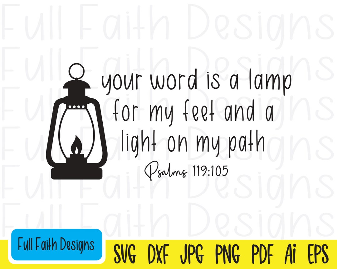 Psalms 119:105 Svg Psalms 119 105 Svg Psalms 119105 Svg Ai - Etsy