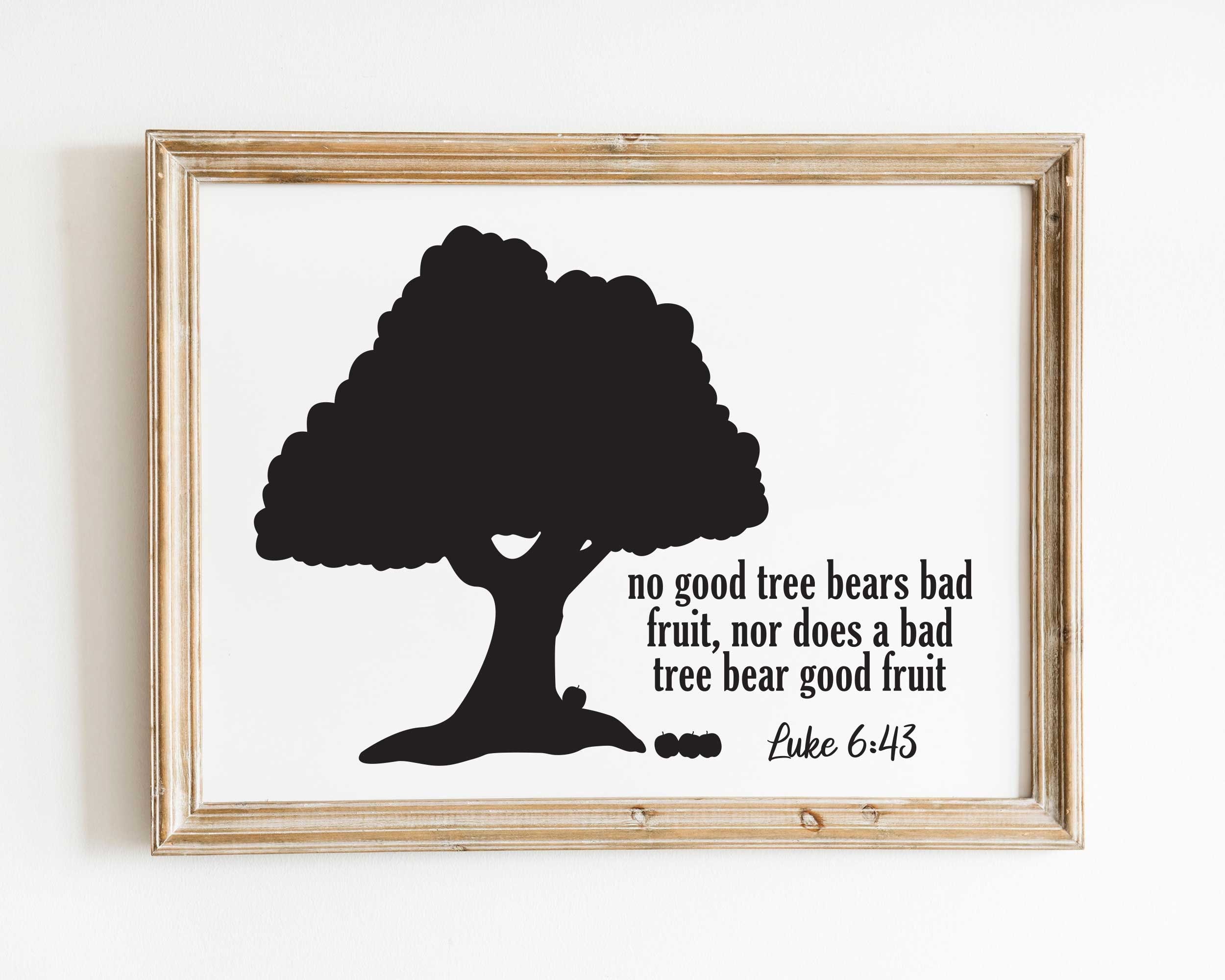 Luke 6:43 Svg, Luke 643 Svg, Luke 6 43 Svg, Ai, Pdf, Png, Jpg, Dxf, Eps ...