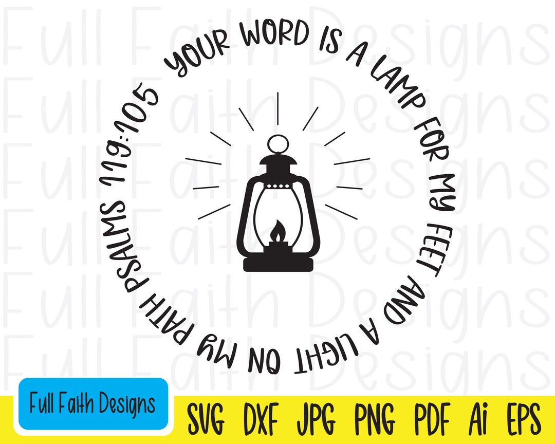 Psalms 119:105 Svg Psalms 119 105 Svg Psalms 119105 Svg Ai - Etsy