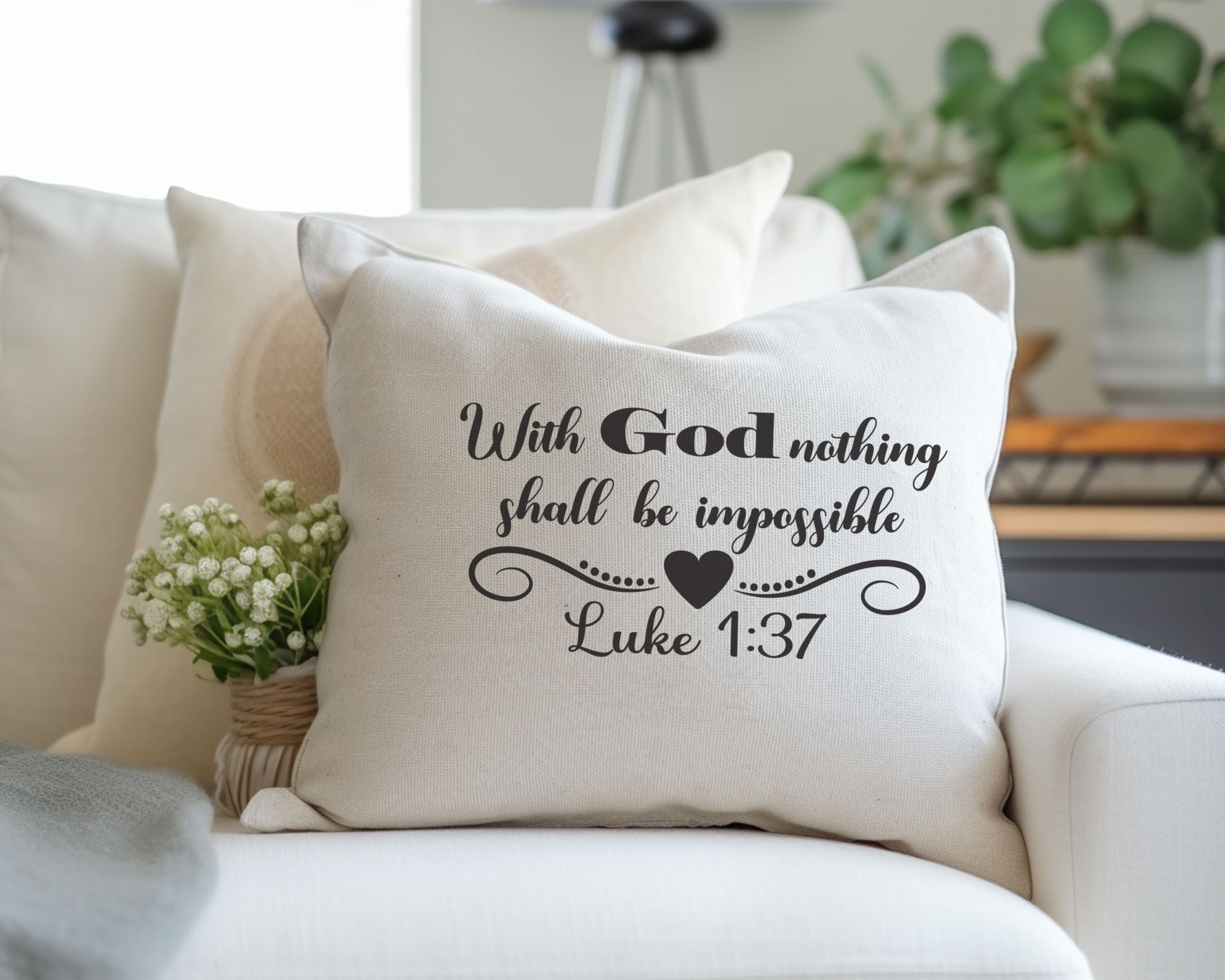 Luke 1:37 Svg, Luke 137 Svg, Luke 1 37 Svg, Ai, Pdf, Png, Jpg, Dxf Eps ...